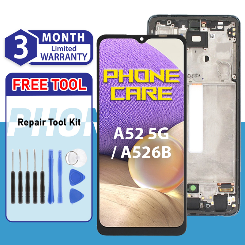 COMPATIBLE FOR SAMSUNG A52 5G / A526B OLED LCD TOUCH SCREEN DIGITIZER ...