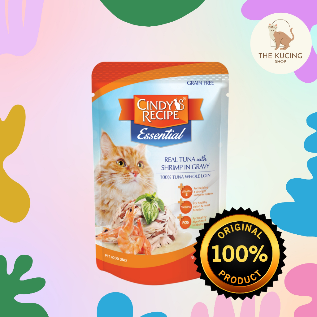 Cindy's Recipe Real Tuna With Shrimp In Gravy Wet Food Cats 70g | Shopee Malaysia