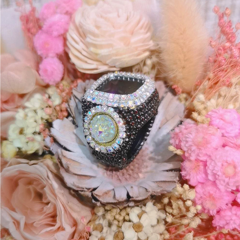 [PREMIUM] Elegant Purple iQIBLA Zikr Ring Swarovski with Heart Shape ...