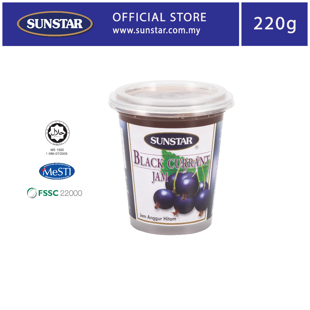 SUNSTAR Blackcurrant Jam / Jem Anggur Hitam (220g) | Shopee Malaysia