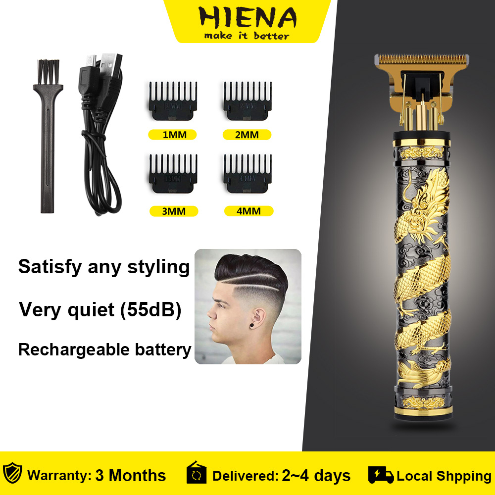 HIENA Clipper USBRechargeable Barber Electric Hair Trimmer Baldheaded ...