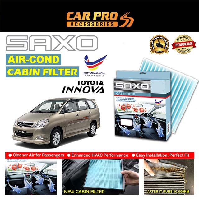 Toyota Innova AIRCOND Cabin Filter CAR AIR CONDITIONER FILTER S-094B ...