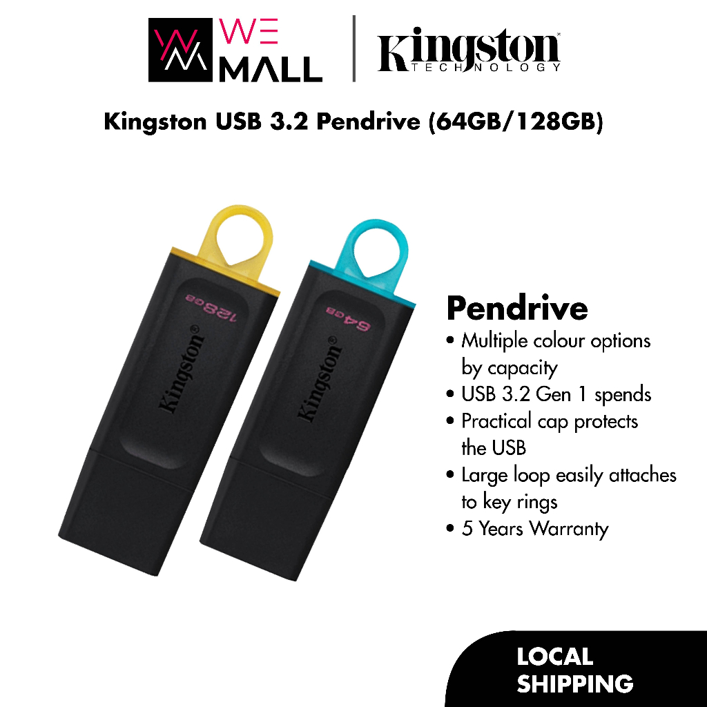 Kingston DataTraveler Exodia DTX USB 3.2 Flash Drive Pendrive (64GB/128GB) | Shopee Malaysia