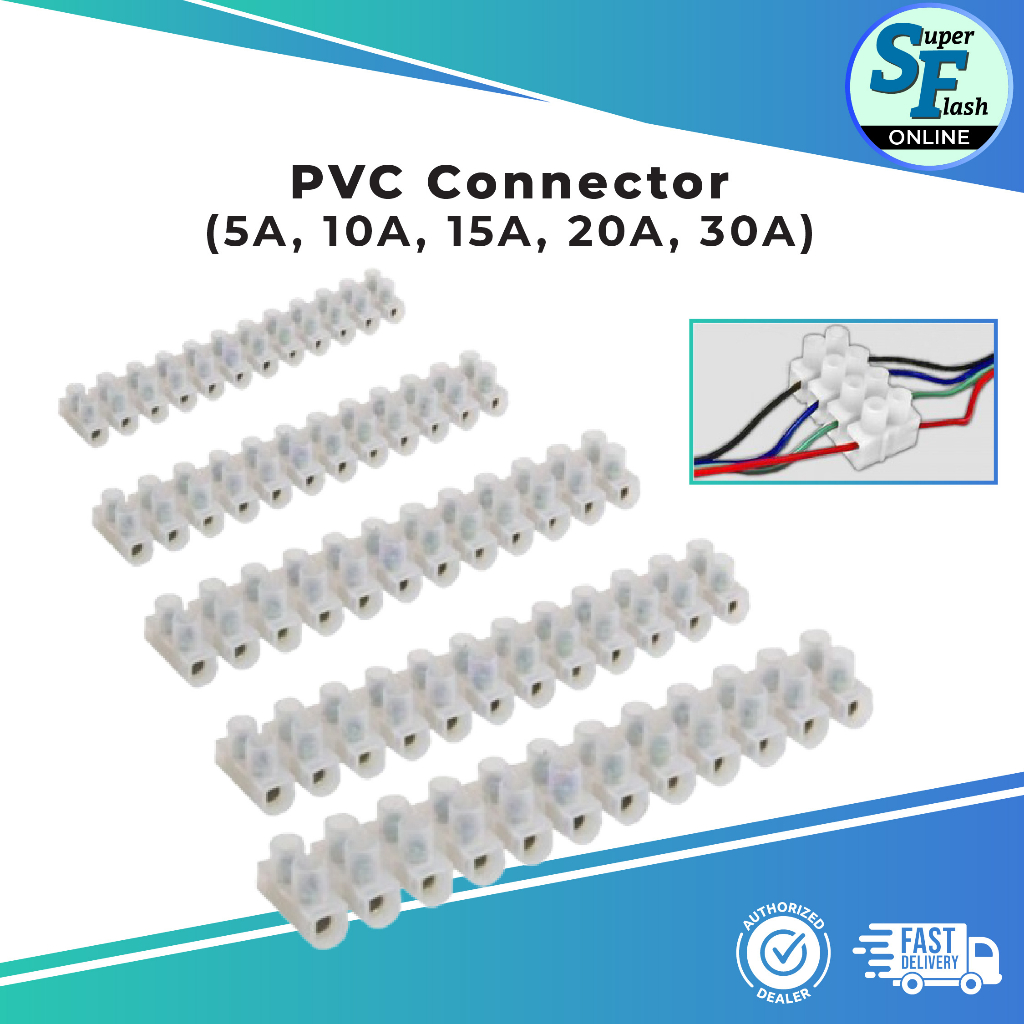 PVC Connector 5A/10A/15A/20A/30A | Shopee Malaysia