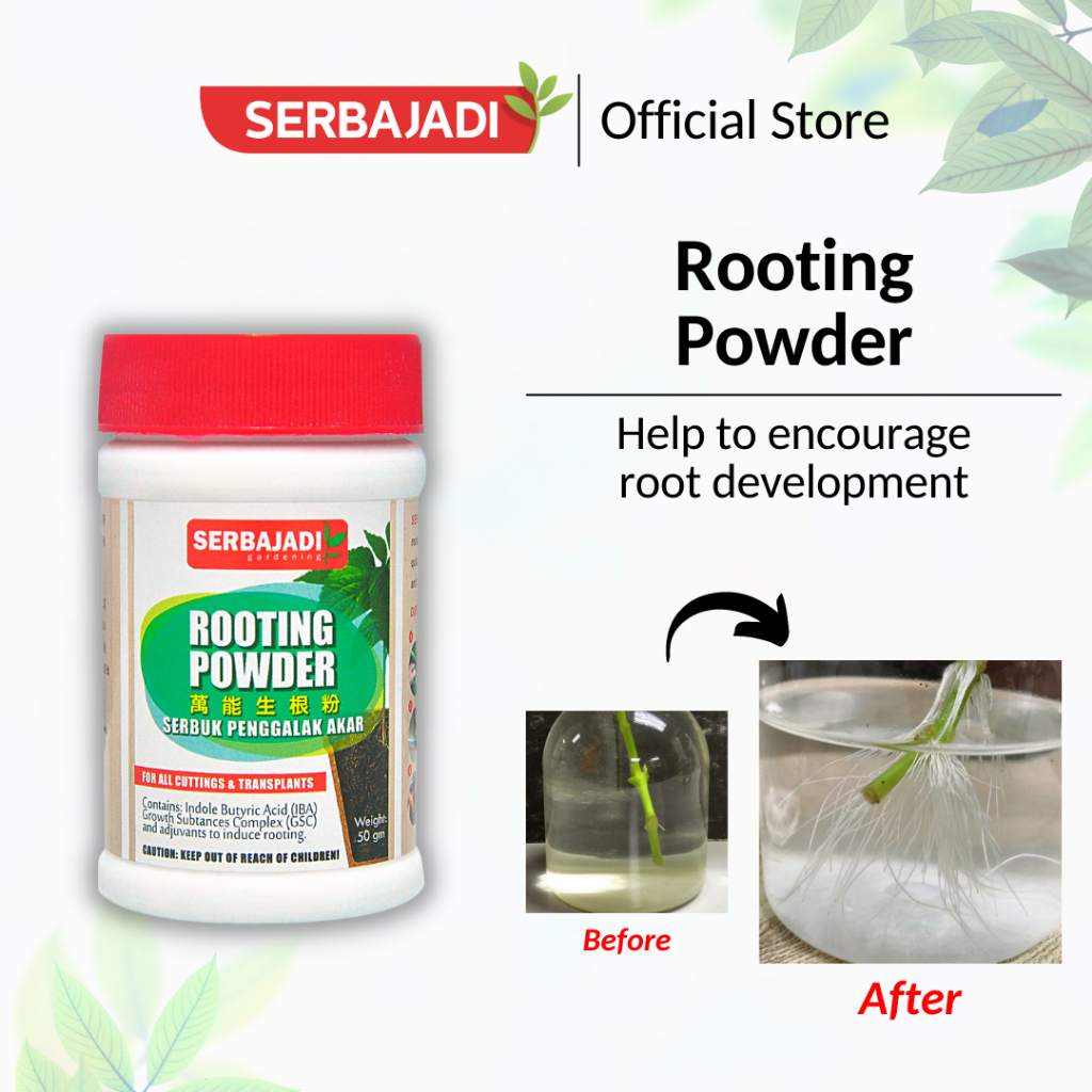 Serbajadi Rooting Powder IBA/ Root Hormones Powder/ Serbuk Penggalak ...