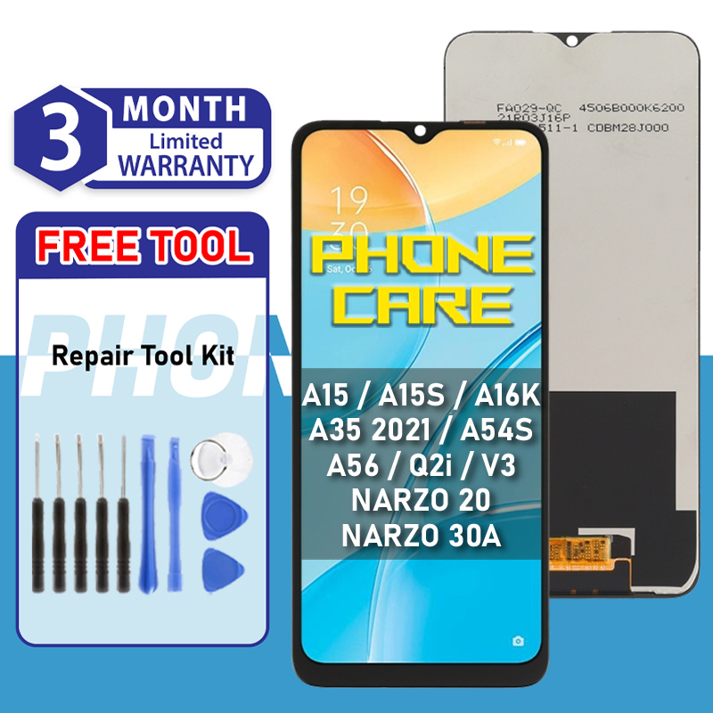 COMPATIBLE FOR Oppo A15 A15S A16E A16K A35 2021 LCD TOUCH SCREEN ...