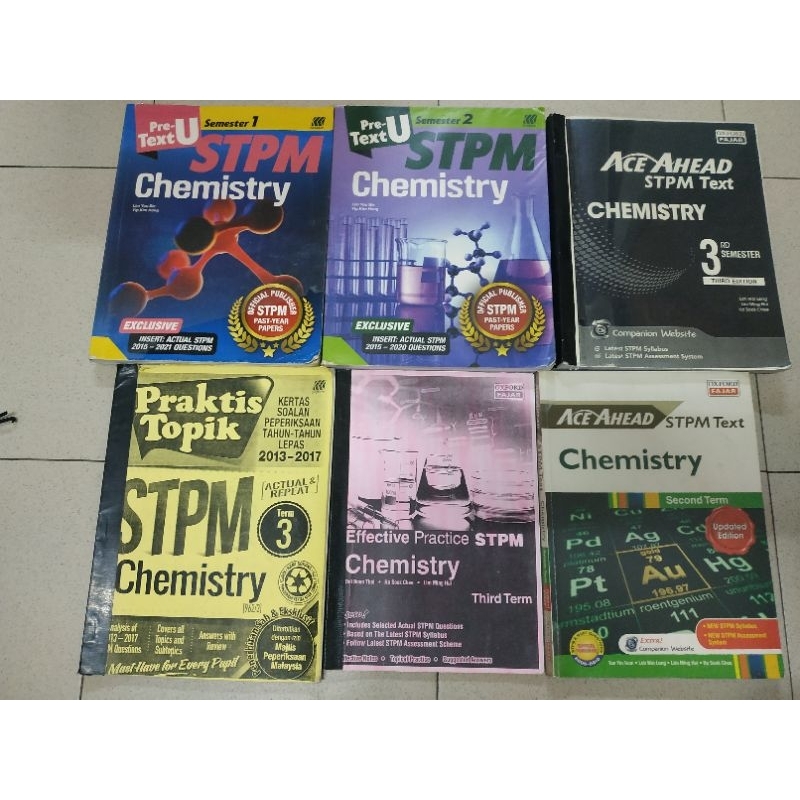 STPM Chemistry Books ( Used / 二手 ) - Sasbadi / Oxford Fajar / Pelangi ...