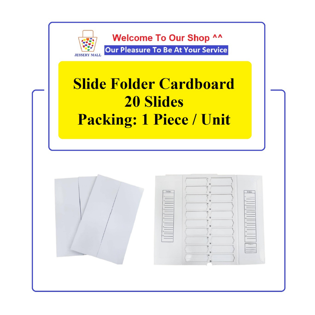 Slide Folder Cardboard 20 Slides (Packing: 1 Piece/ Unit) | Shopee Malaysia