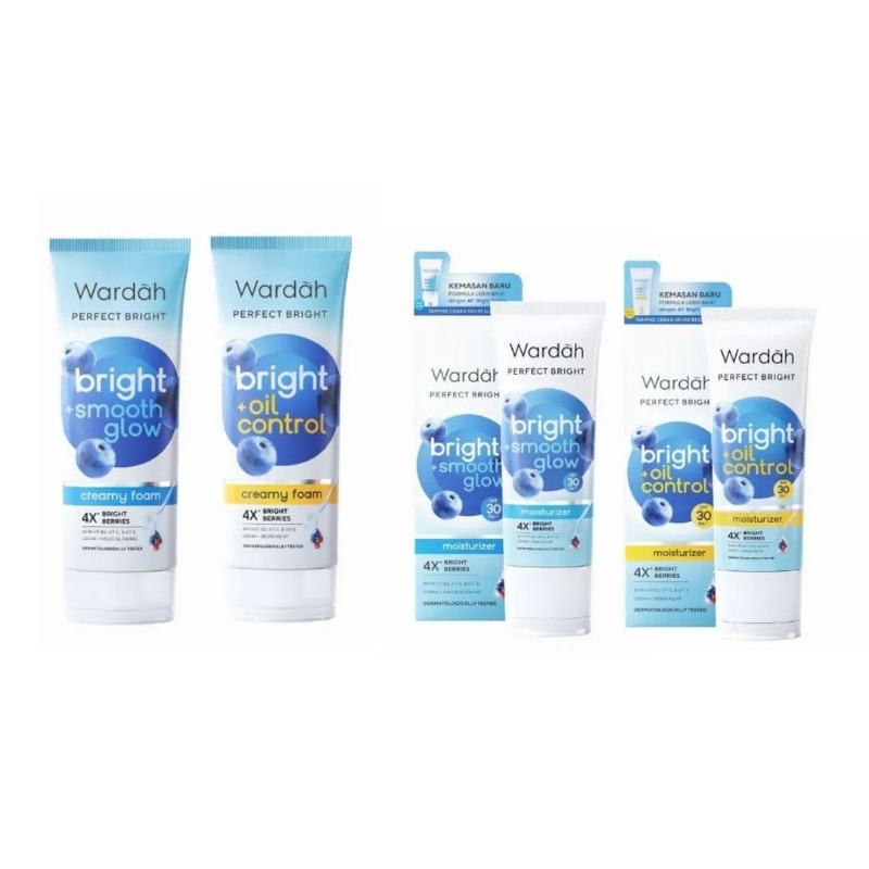 Wardah Perfect Bright Creamy Foam 100ml/Moisturizer 20ml(New packaging ...
