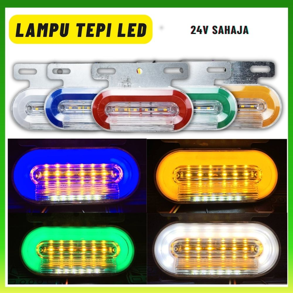 BEACON LED SIDE LAMP LED 12V 24V LAMPU TEPI LORI LORRY TRUCK TRAILER ...