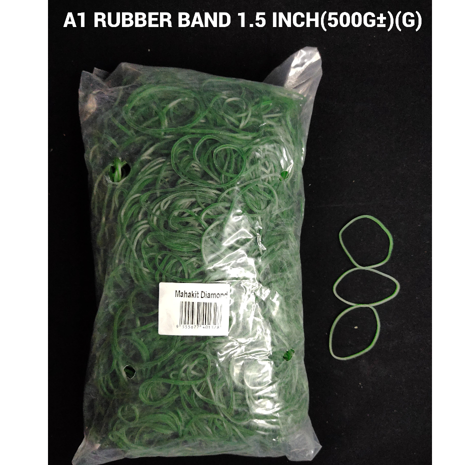 A1 Rubber Band packed( 1½" / 1" ) / Getah kecil Elastik 500G/ Getah ...