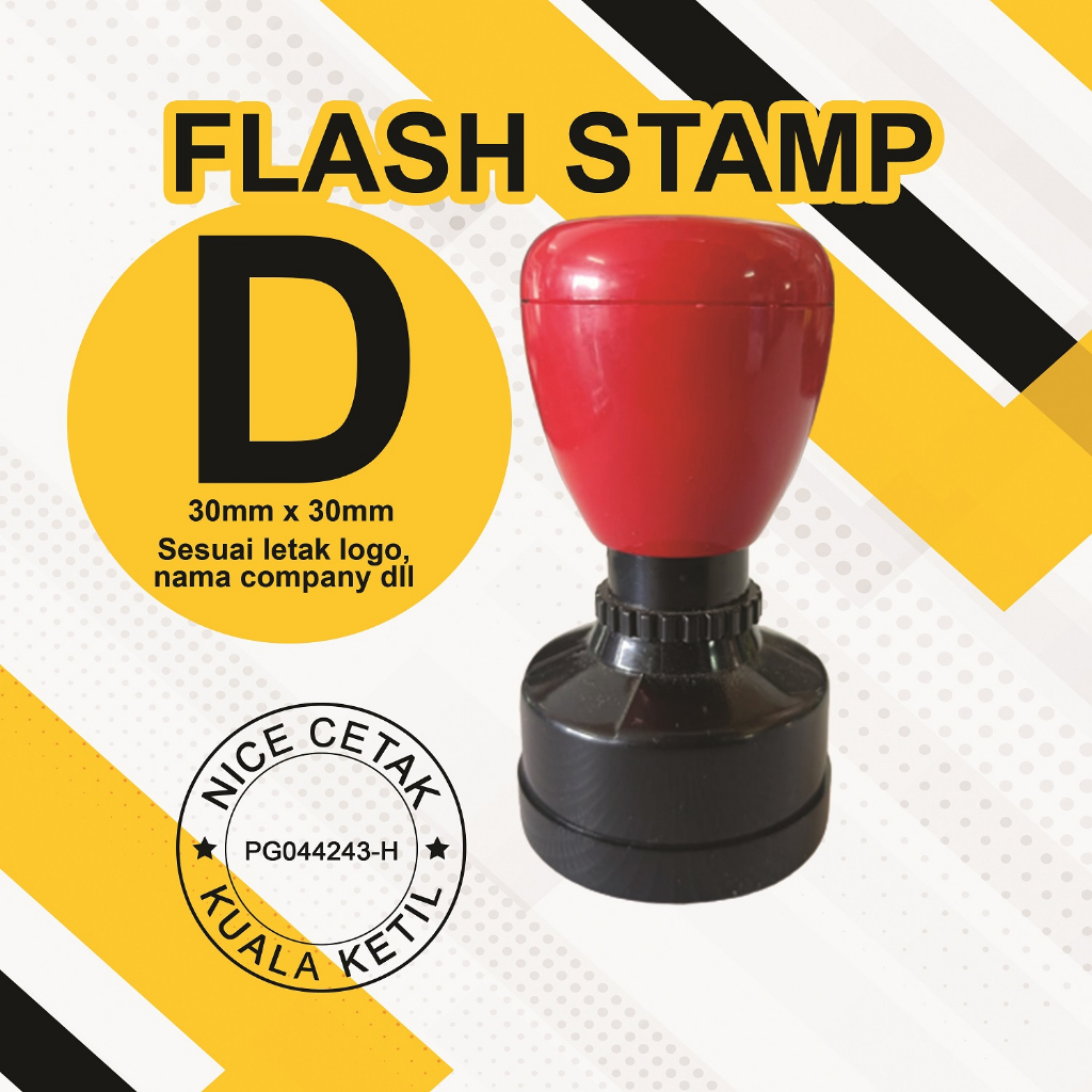 FLASH STAMP (COP) SYARIKAT / SEKOLAH | Shopee Malaysia