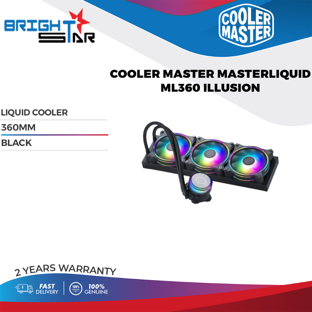 COOLER MASTER MASTERLIQUID ML360 ILLUSION 360MM LIQUID COOLER | Shopee ...