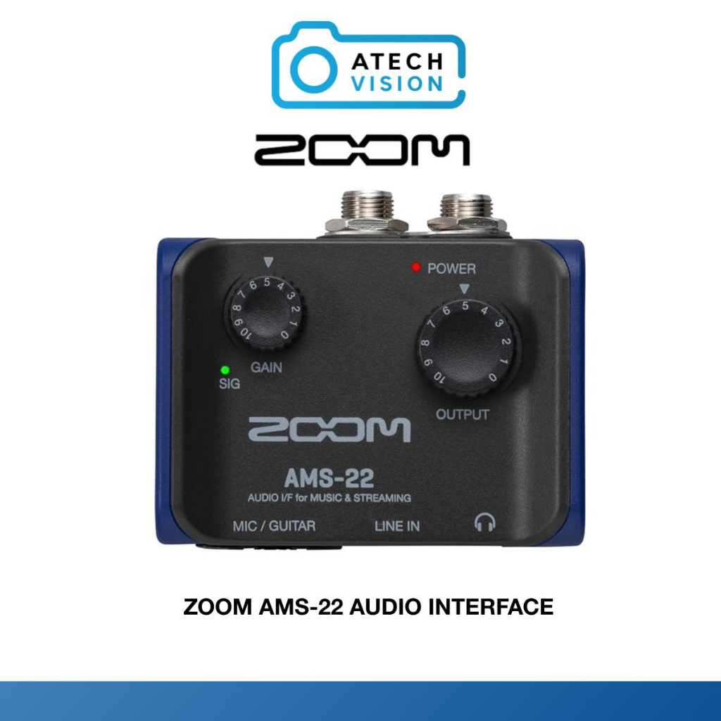 Zoom AMS-22 2x2 USB Audio Interface for Music and Streaming | Shopee Malaysia