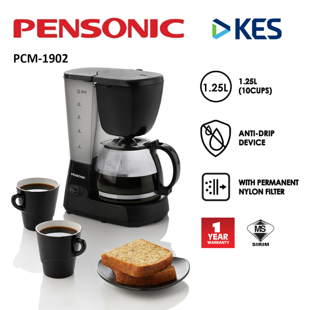 Pensonic PCM1902 Coffee Maker (1.25L) PCM-1902 | Shopee Malaysia