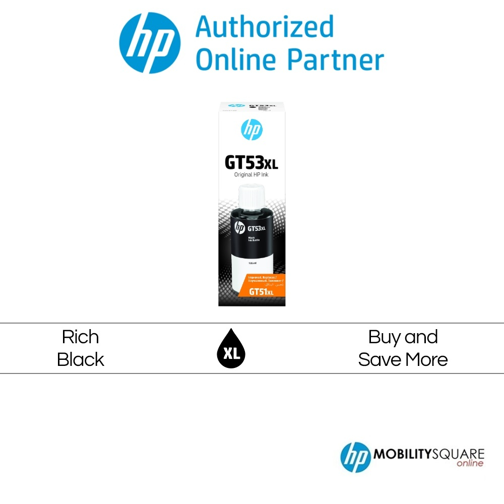 HP GT52/53 Black & Color Bottle Ink Cartridge 1VV21AA/22AA/M0H54AA/55AA ...