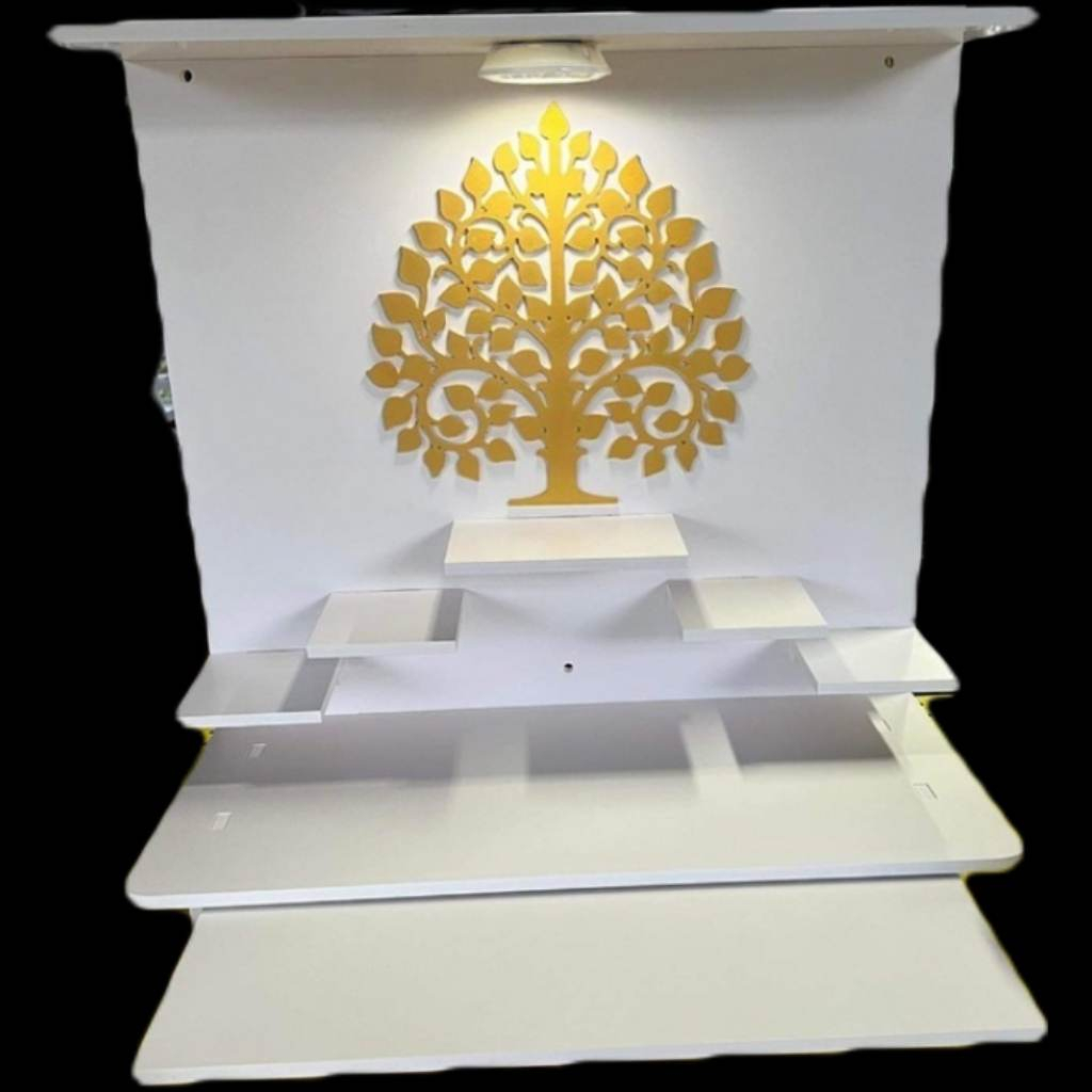 泰国神像电池灯泡 白色架子 祭台桌 拜神桌 供神桌 神台Tokh Mhu Tempat Sembahyang Altar Table ...