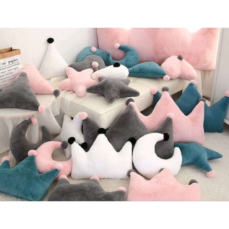 pola bantal soft toy mahkota (crown)kertas keras berkualiti | Shopee ...