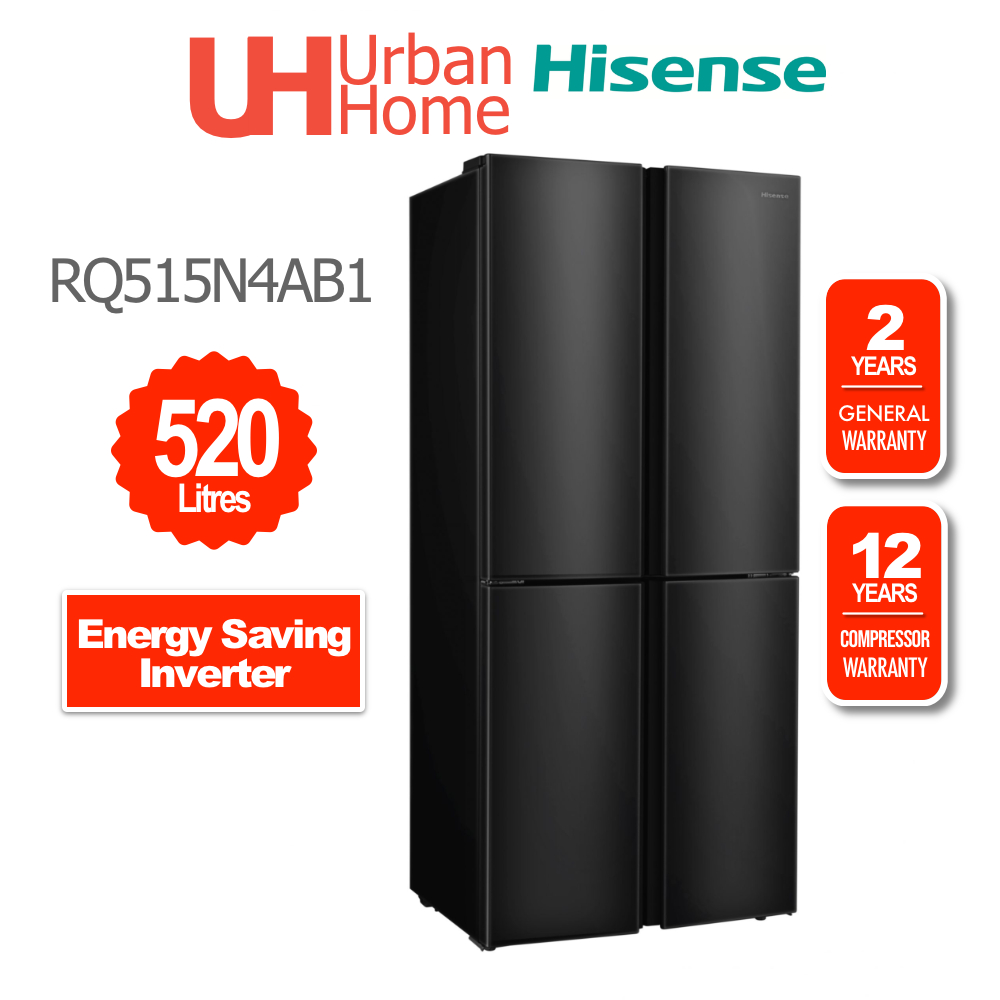 Hisense 4 Door Inverter Refrigerator (520L) RQ515N4AB1 | Shopee Malaysia
