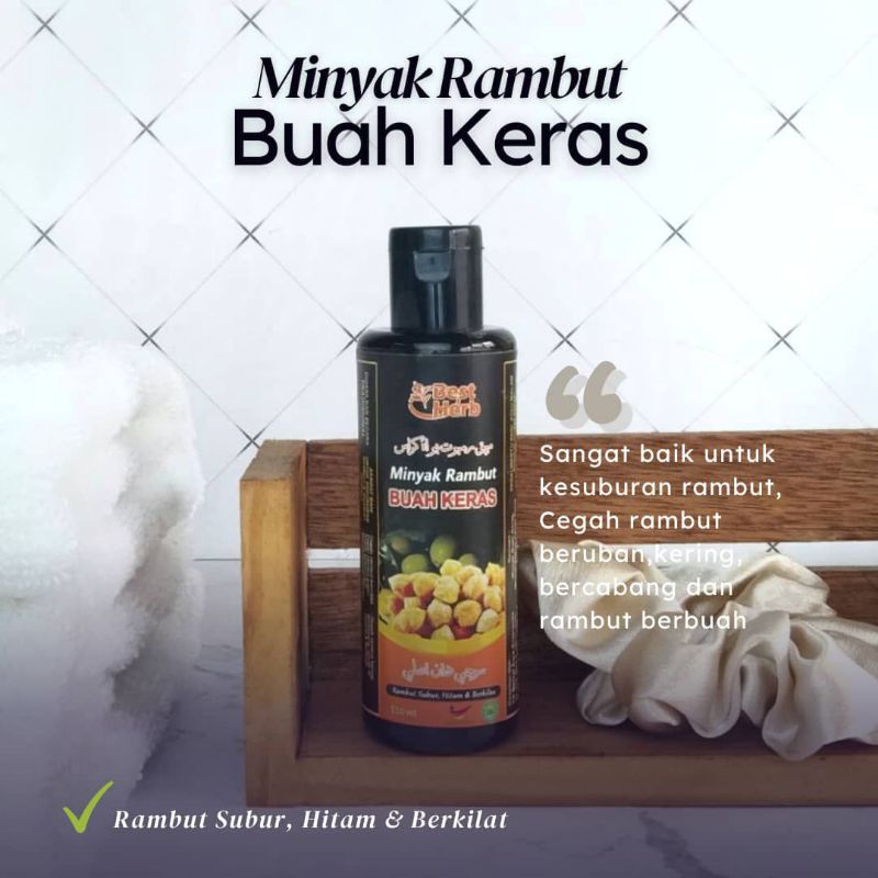 Minyak Rambut Buah Keras untuk Hitamkan Rambut | Shopee Malaysia