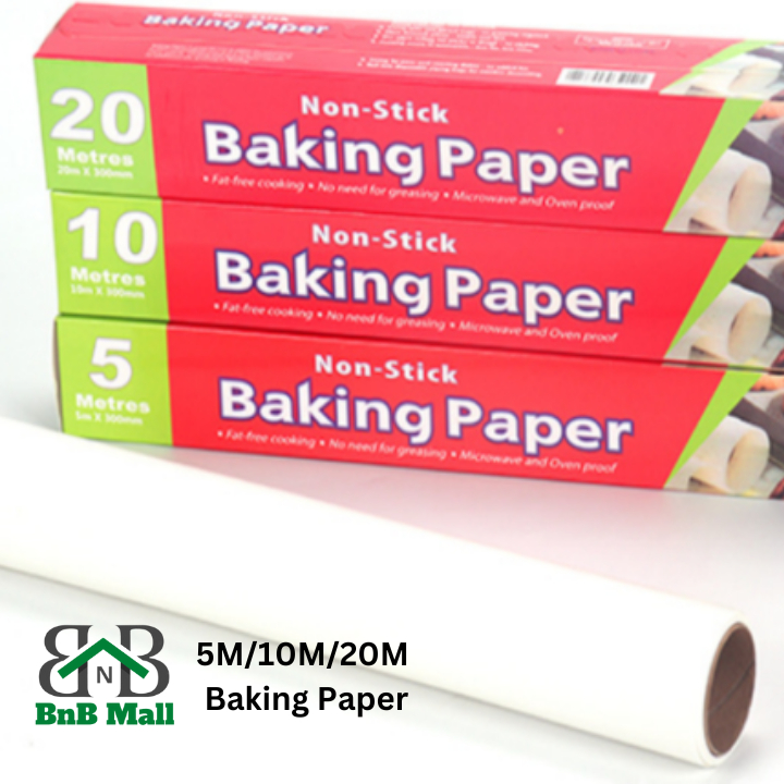 5M/10M/20M Baking Paper With cutter Barbecue Double-sided Silicone Oil ...