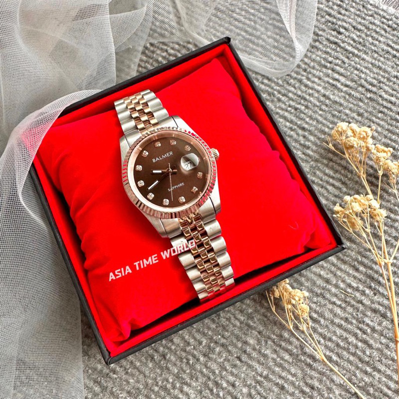 [Original] Balmer 8172L RTT-10 Elegance Sapphire Women Watch with Brown ...