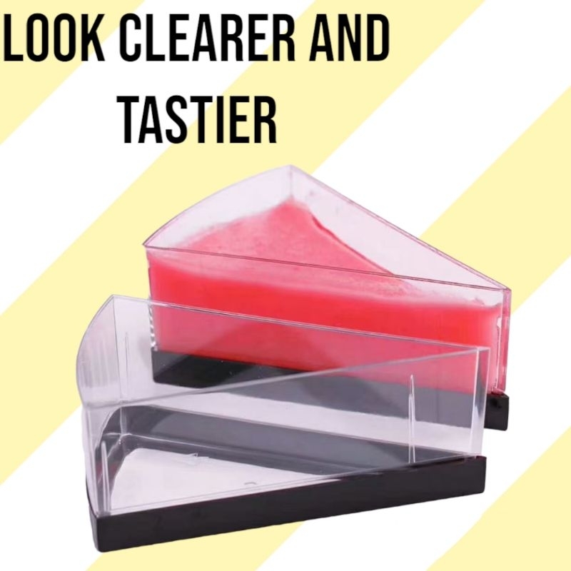 FLOWSY Panna Cotta Transparent Mousse Dessert Cake Box With Lid ...