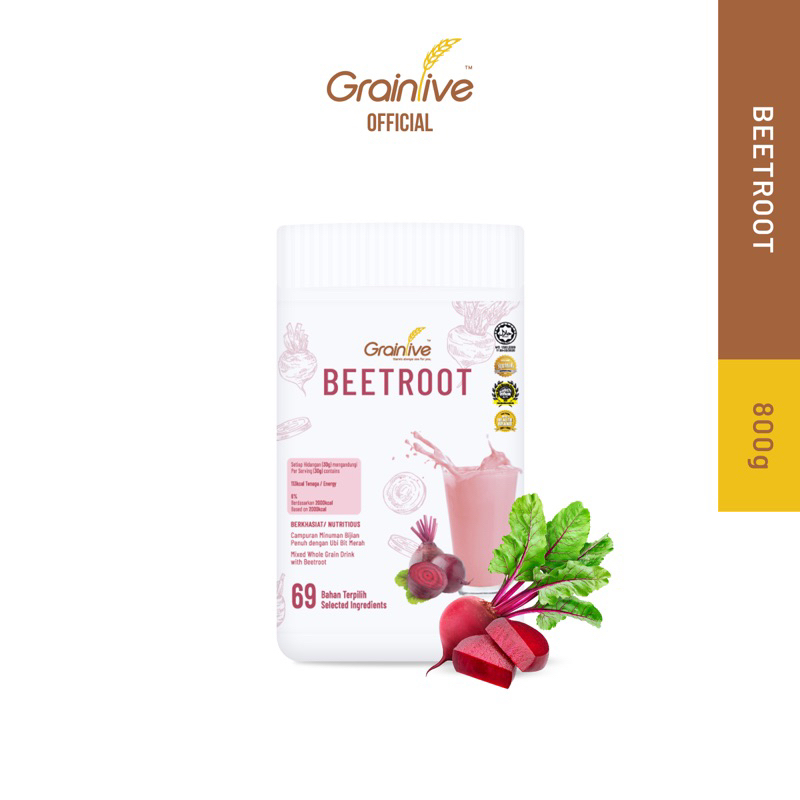 Grainlive Beetroot Meal Replacement/Grain 营养代餐/谷粮 (800g/Tin) | Shopee ...