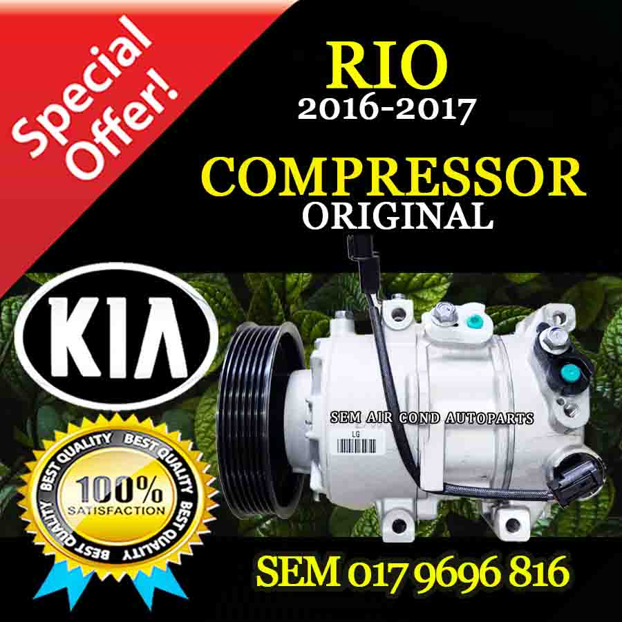 KIA RIO 2016-2017 YEAR ORIGINAL DOOWON COMPRESSOR/ KOMPRESOR (CAR ...