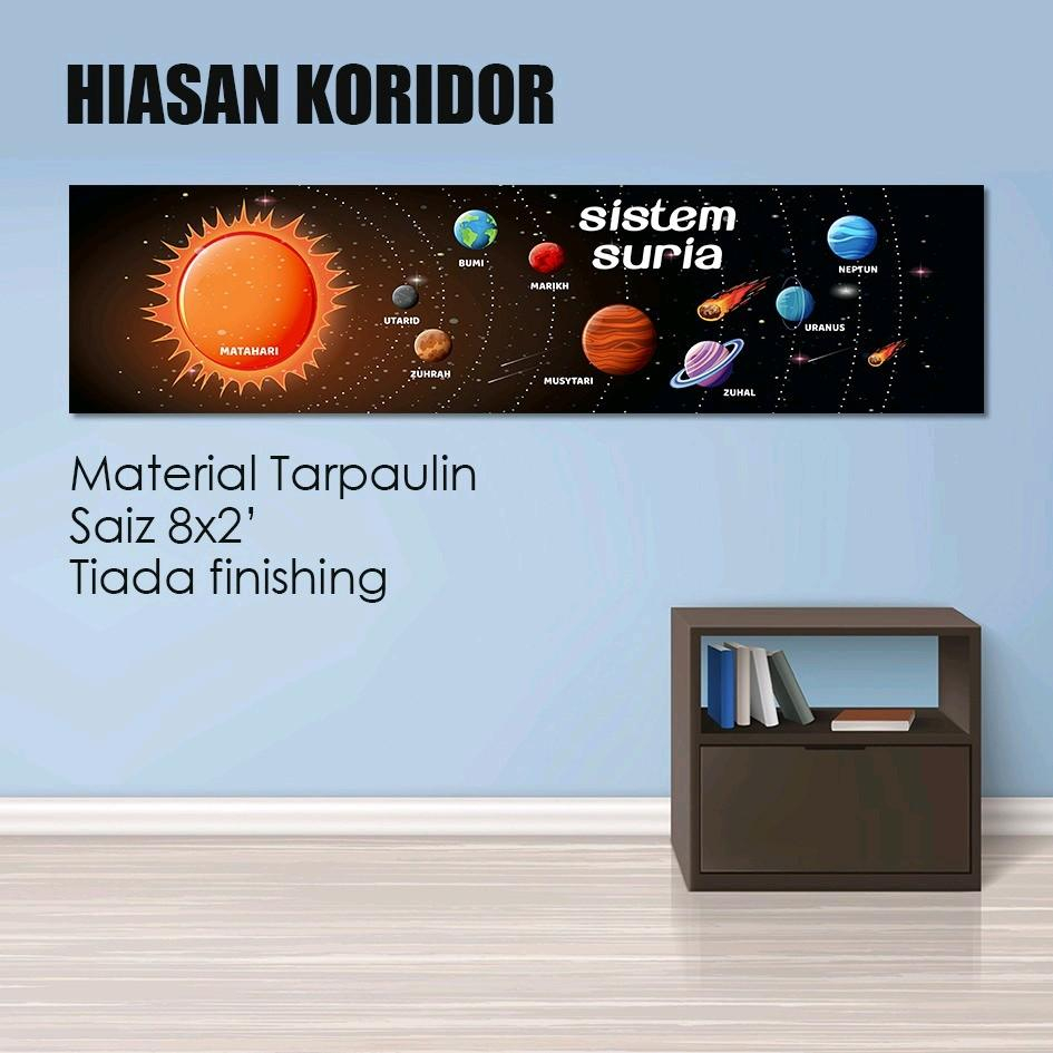 BANNER KORIDOR TEMA SAINS ANGKASA, SISTEM SURIA, MATAHARI DAN PLANET ...