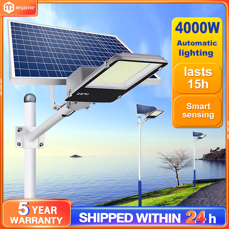 ⚡READY STOCK⚡Solar light 6000W lampu solar remote control flood light ...