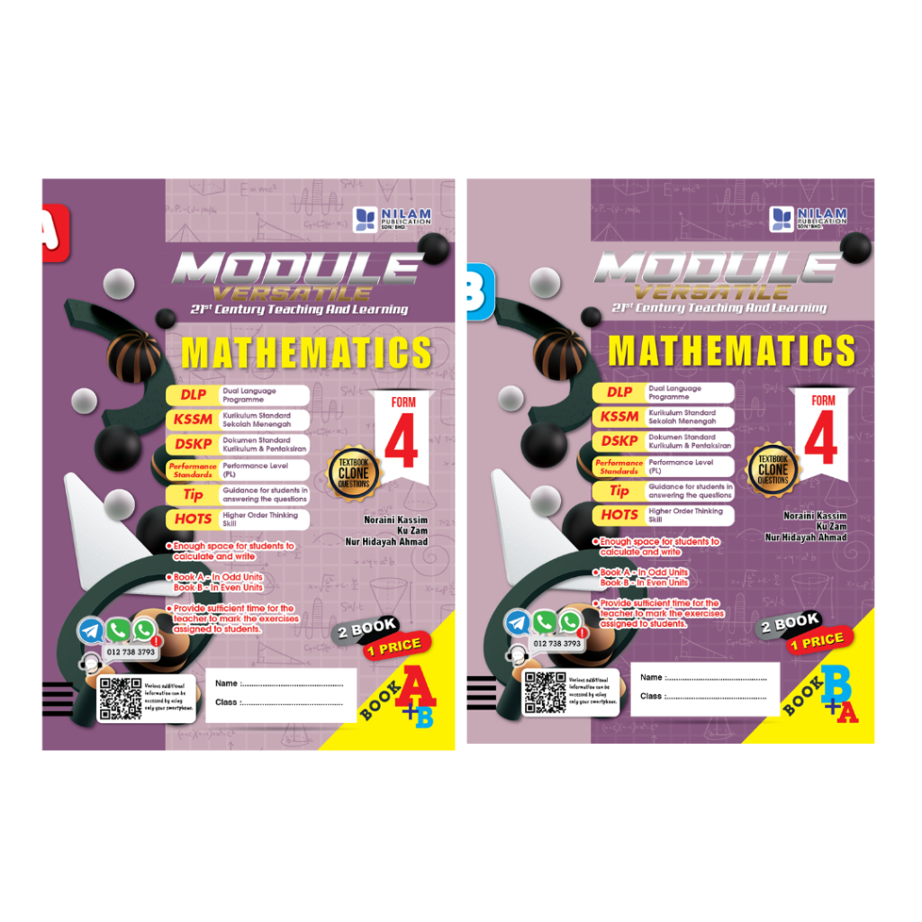 VERSATILE Mathematics Form 4 DLP (2023) | Shopee Malaysia