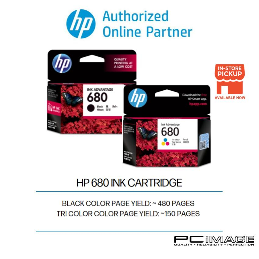HP 680 Original Ink Advantage Cartridge - Black/Tri-Color | Shopee Malaysia