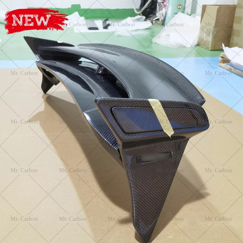 Mini cooper S F55 F56 Carbon fiber rear roof top spoiler lip GM Gigamot ...