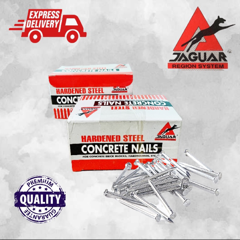 (500GM) JAGUAR HARDENED STEEL PAKU CONCRETE NAILS | Shopee Malaysia
