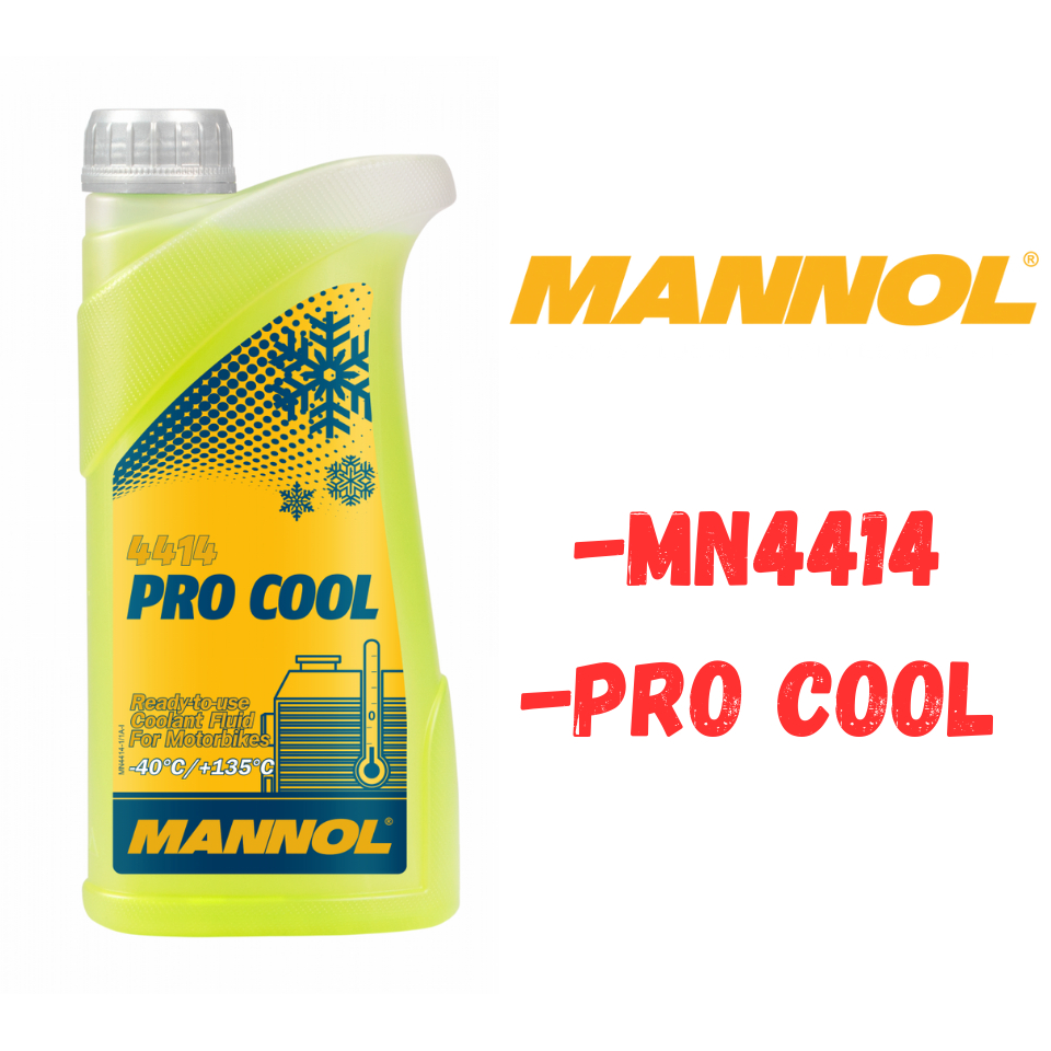 (MADE IN GERMANY) MANNOL 4414 Pro Cool Radiator Coolant for Motorbike ...