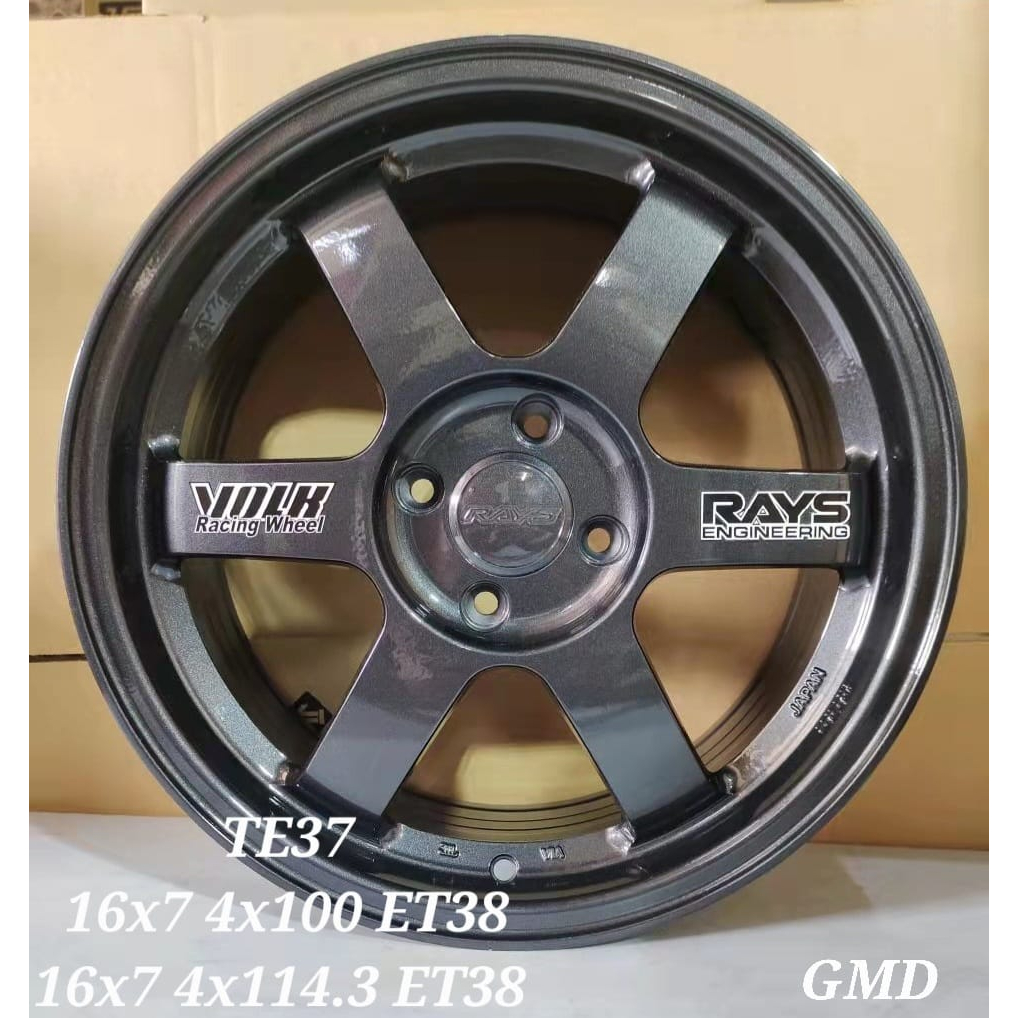 VOLK Rays Wheel TE37 Made In Thailand Flow Forming Wheel deisgn Light ...