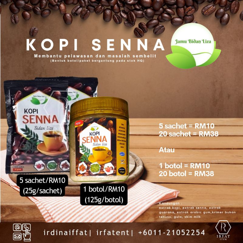 KOPI SENNA - SACHET & BOTOL (KOPI SEDAP | LAWAS | KEMPIS | SEMBELIT) | Shopee Malaysia