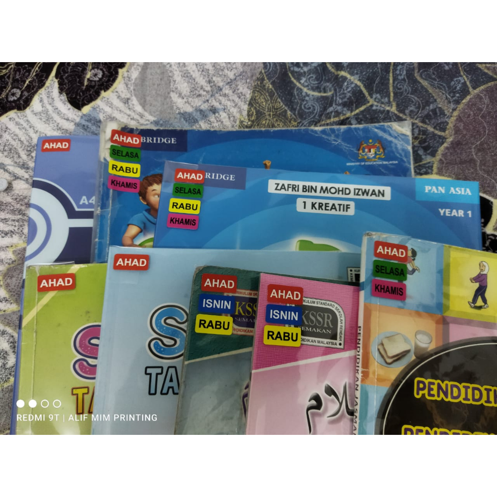 Sticker Jadual Waktu Kelas Paling Mudah | Sticker Hari | Sticker Buku ...