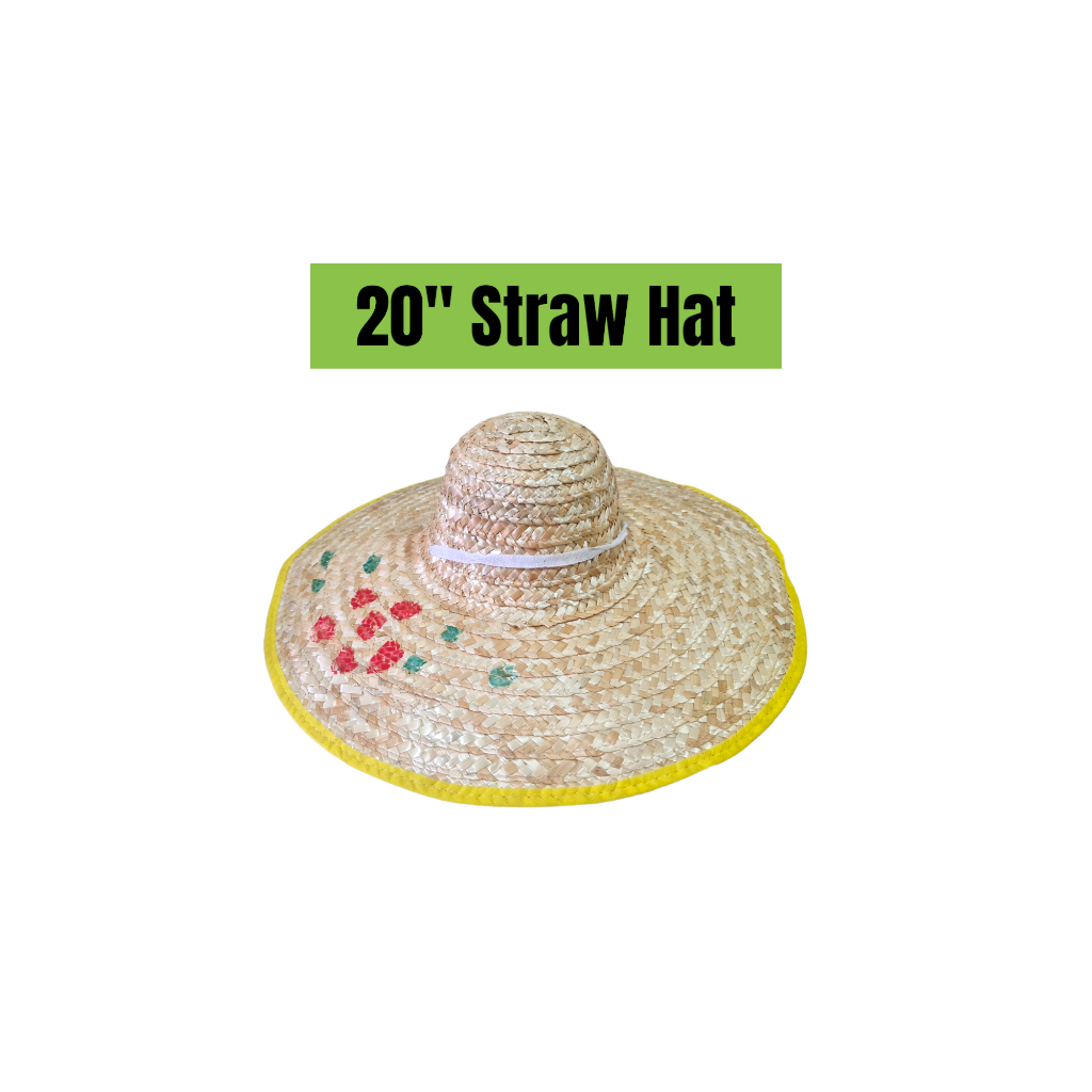 20" Straw Hat / Topi Mengkuang / Topi Kebun | Shopee Malaysia