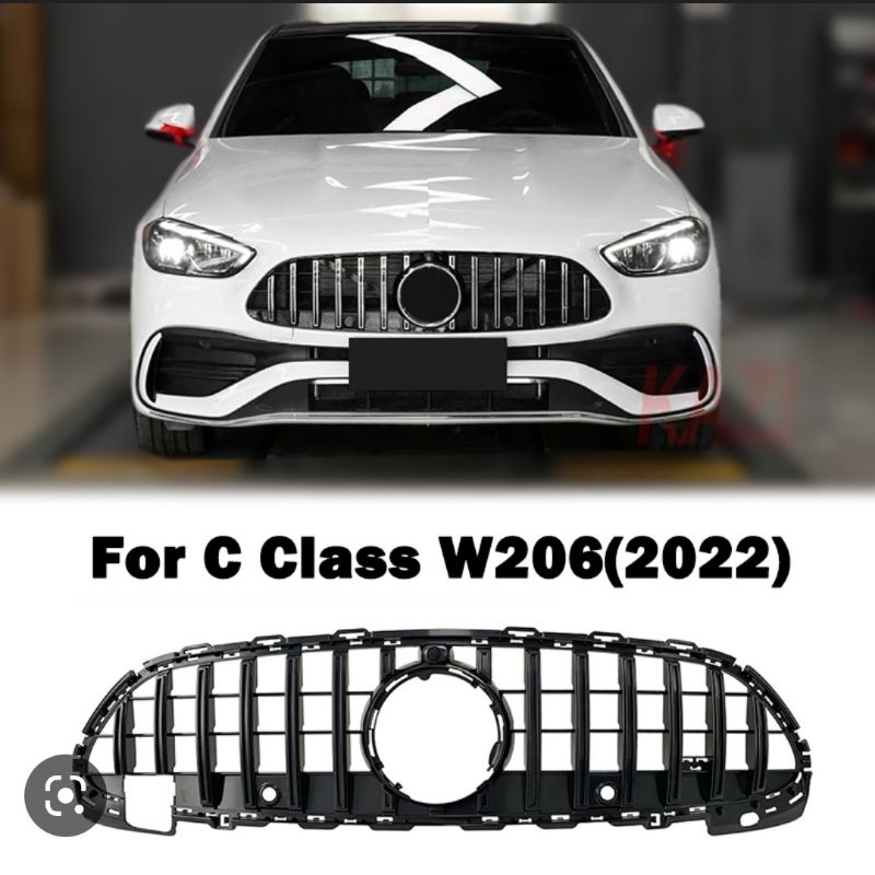 MERCEDES BENZ W206 GT GRILL | Shopee Malaysia