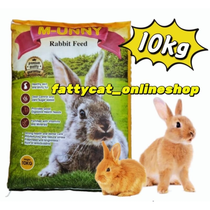 M-UNNY RABBIT FEED 10KG /MAKANAN ARNAB/RABBIT DRY FOOD | Shopee Malaysia