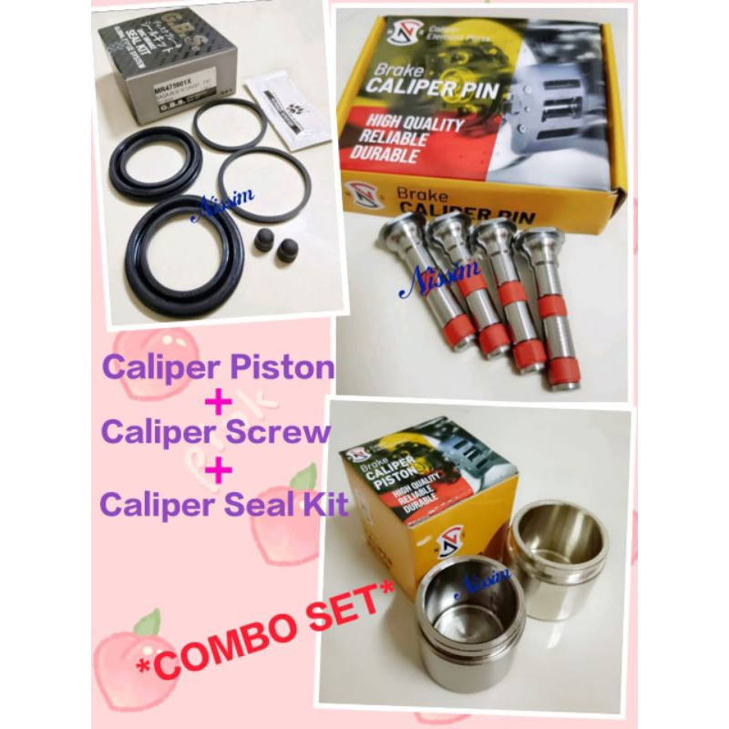 NS Disc Pad Screw & Disc Pad Piston & Caliper Repair Kit Set Blm,Flx ...
