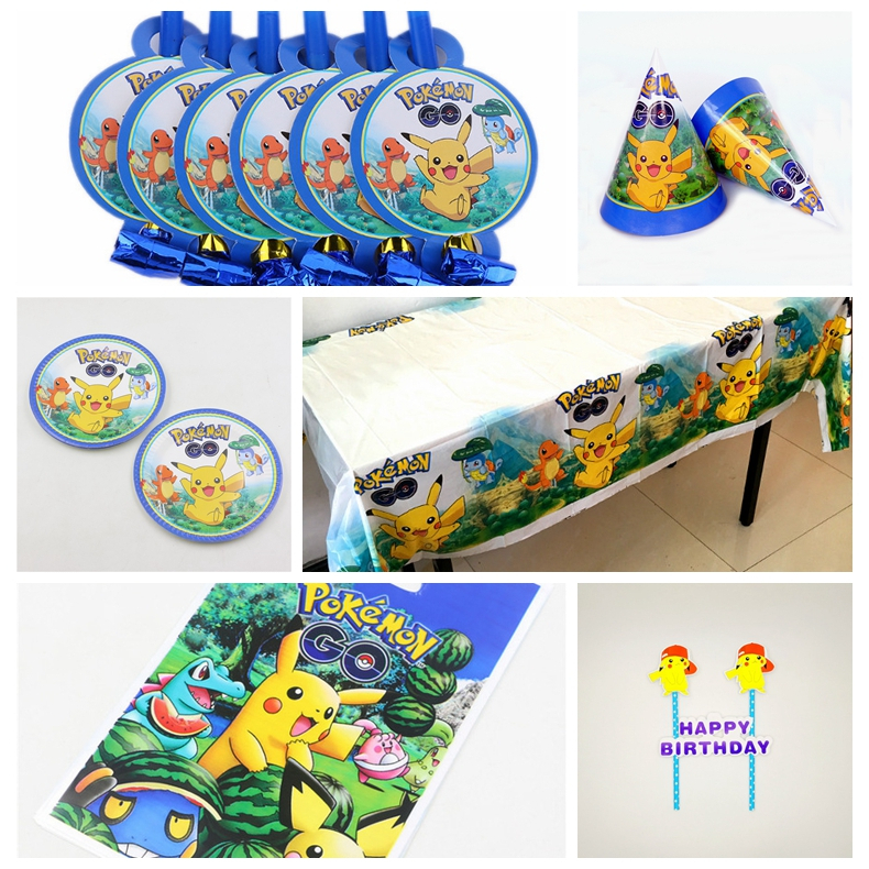 [M'SIA READY STOCK] Pokemon theme Party Supplies Birthday decoration ...