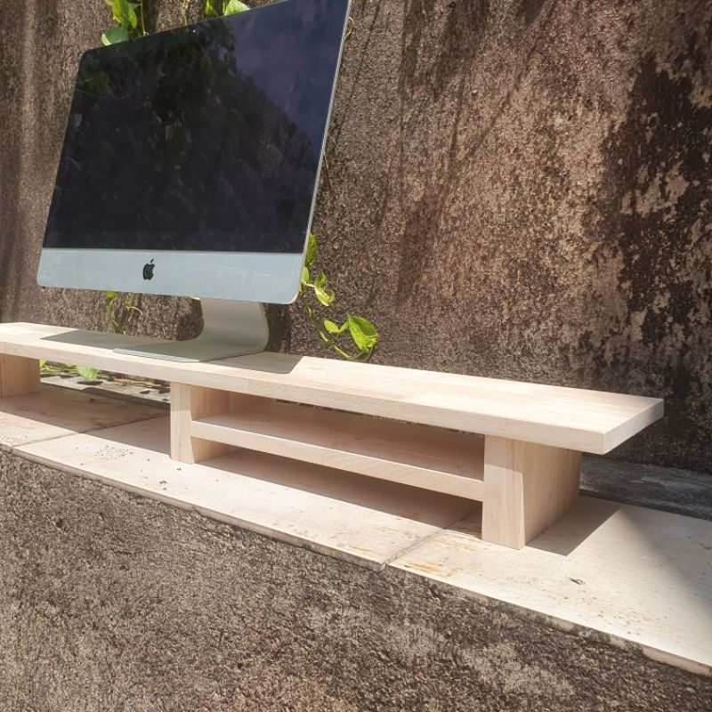 Solid Wood Monitor Riser 120cm | Shopee Malaysia