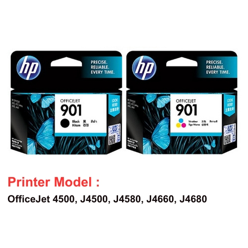 HP 901 - OfficeJet J4500 J4524 J4535 J4580 J4585 J4624 J4660 J4680 (901 ...