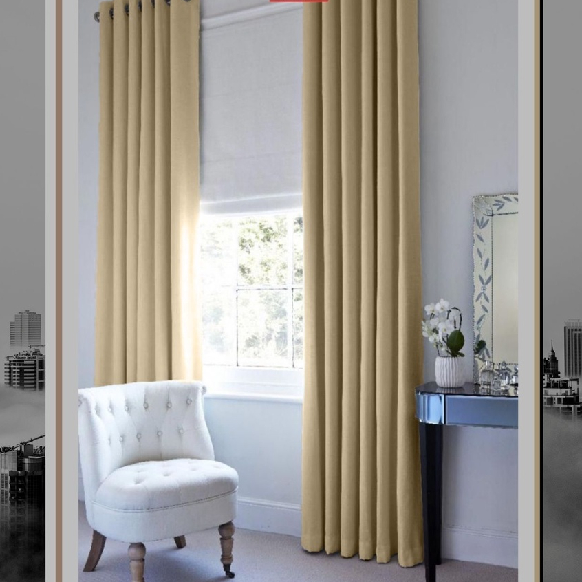 A5 Ready Made Curtain!!! Siap Jahit Langsir ,Langsir RAYA Kain Tebal ...