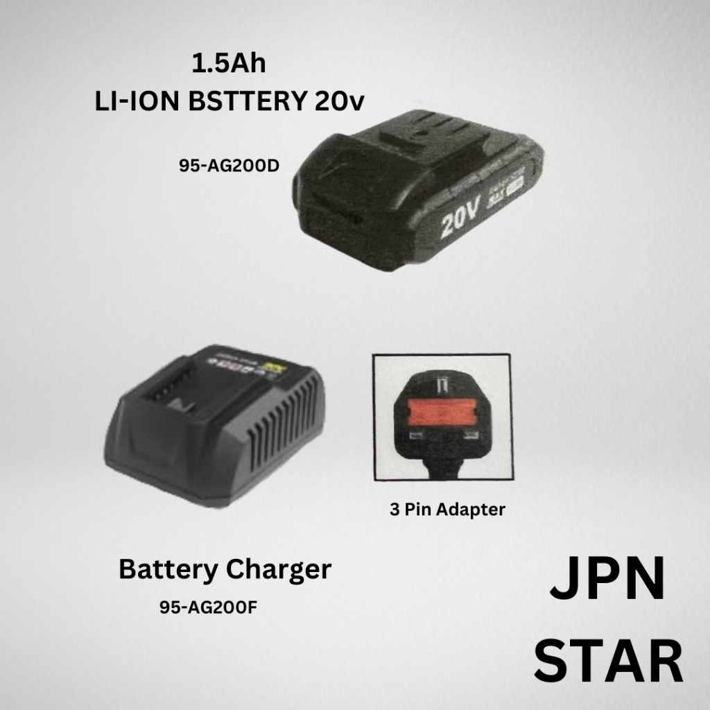 JPN STAR Battery Charger & LI-ION Battery 20v | Shopee Malaysia