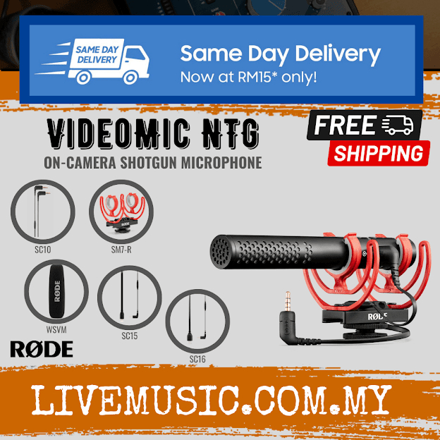 Rode VideoMic NTG Camera-mount Shotgun Microphone | Shopee Malaysia