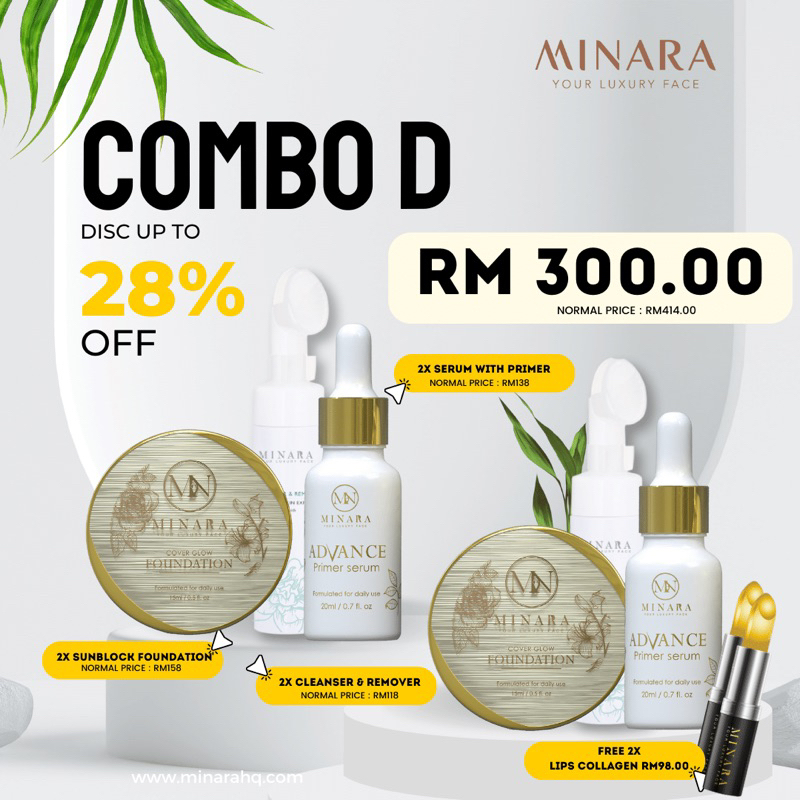 MINARA DAILY MAKEUP TREATMENT | Shopee Malaysia